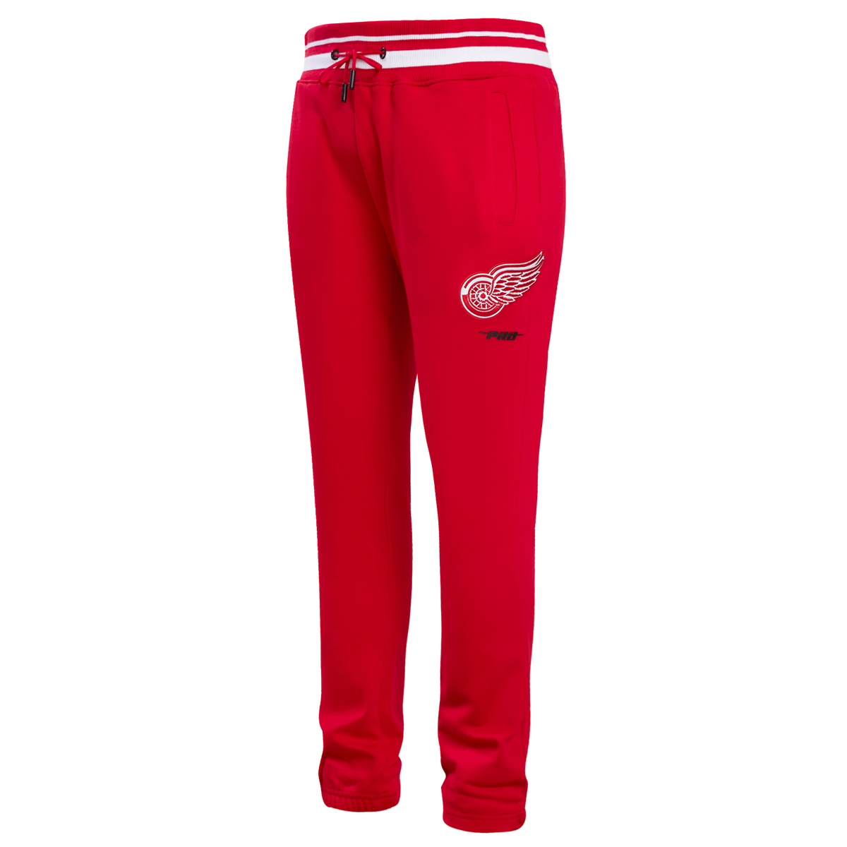 NHL DETROIT RED WINGS SCRIPT TAIL MEN'S RIB FLEECE SWEATPANT (RED ...