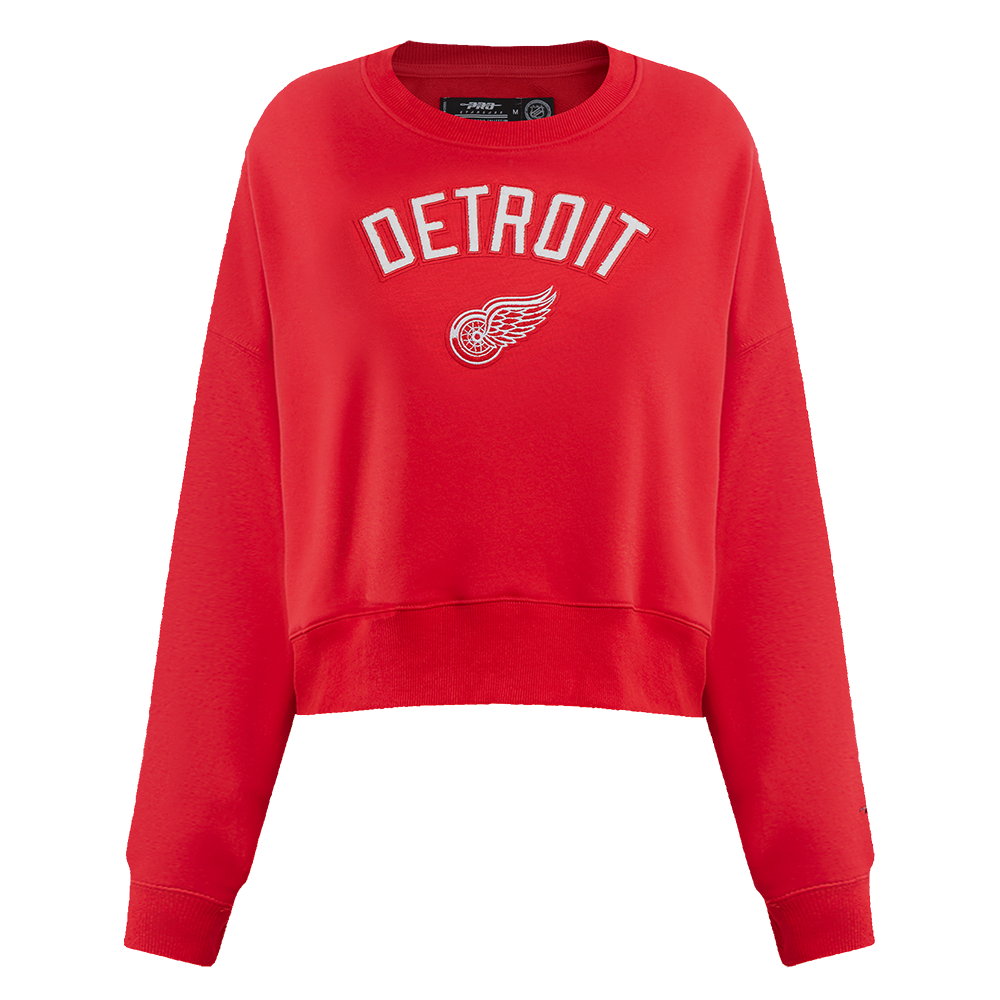 NHL DETROIT RED WINGS CLASSIC WOMEN'S FLEECE CREWNECK (RED) – Pro Standard