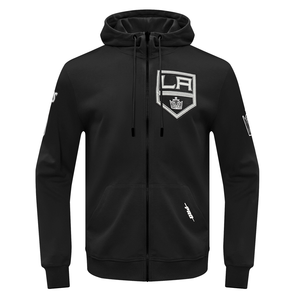 NHL LOS ANGELES KINGS CLASSIC CHENILLE MEN'S DOUBLE KNIT FULL ZIP PULL ...
