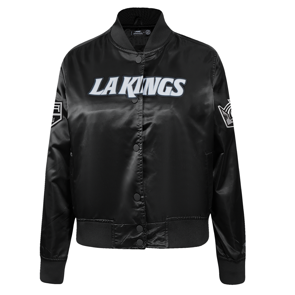 NHL LOS ANGELES KINGS CLASSIC WOMEN'S SATIN JACKET (BLACK) – Pro Standard