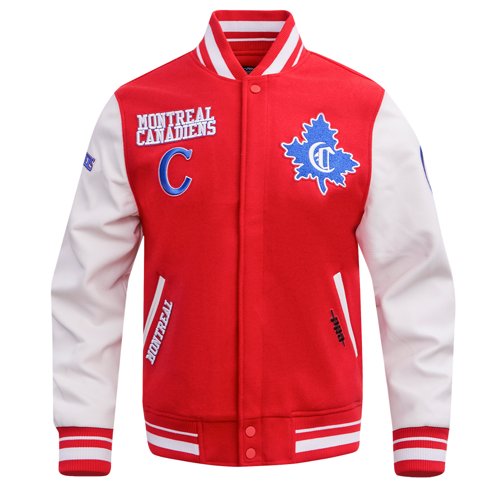 NHL MONTREAL CANADIENS RETRO CLASSIC MEN'S RIB WOOL VARSITY JACKET (RE ...