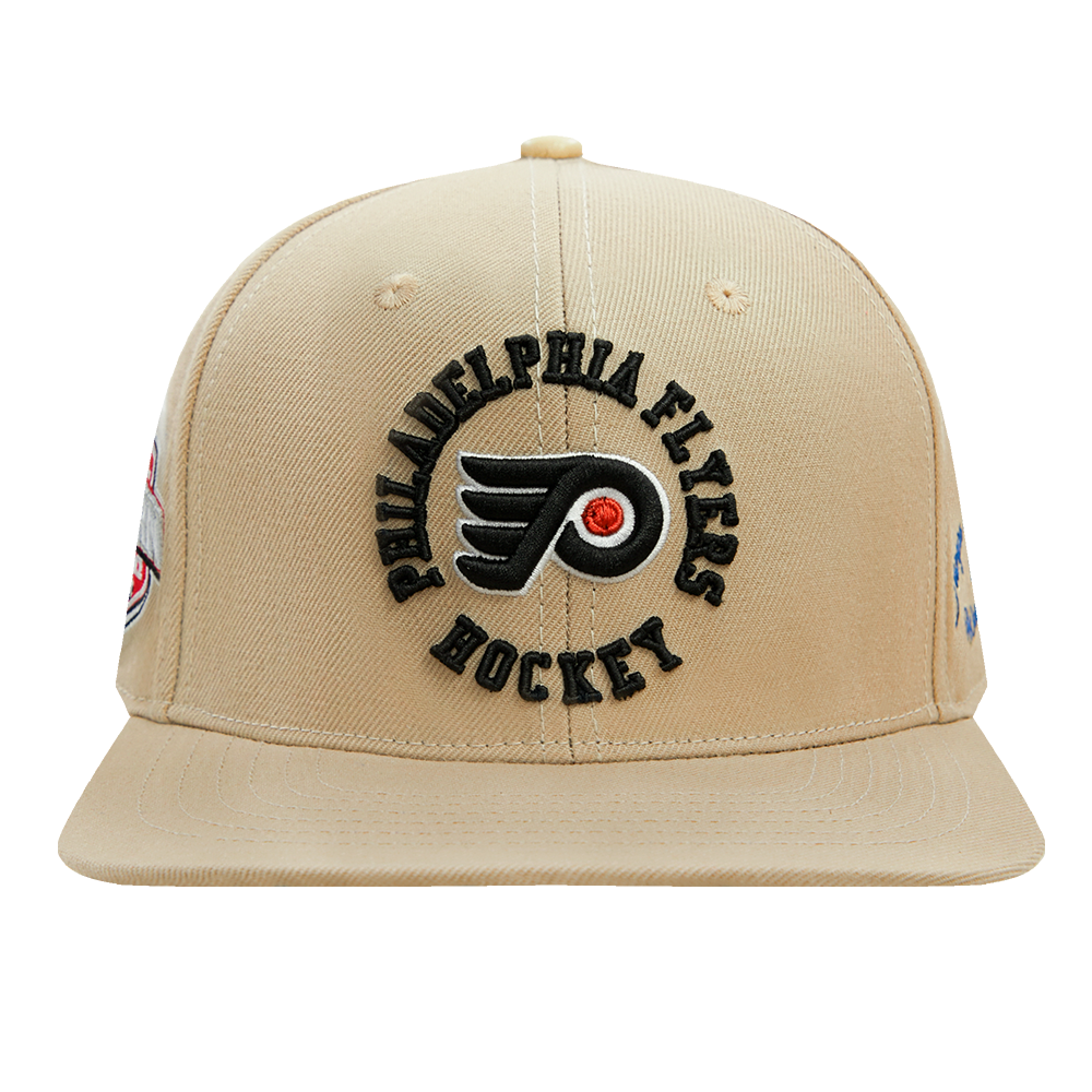 NHL PHILADELPHIA FLYERS HYBRID WOOL SNAPBACK HAT (KHAKI) – Pro Standard