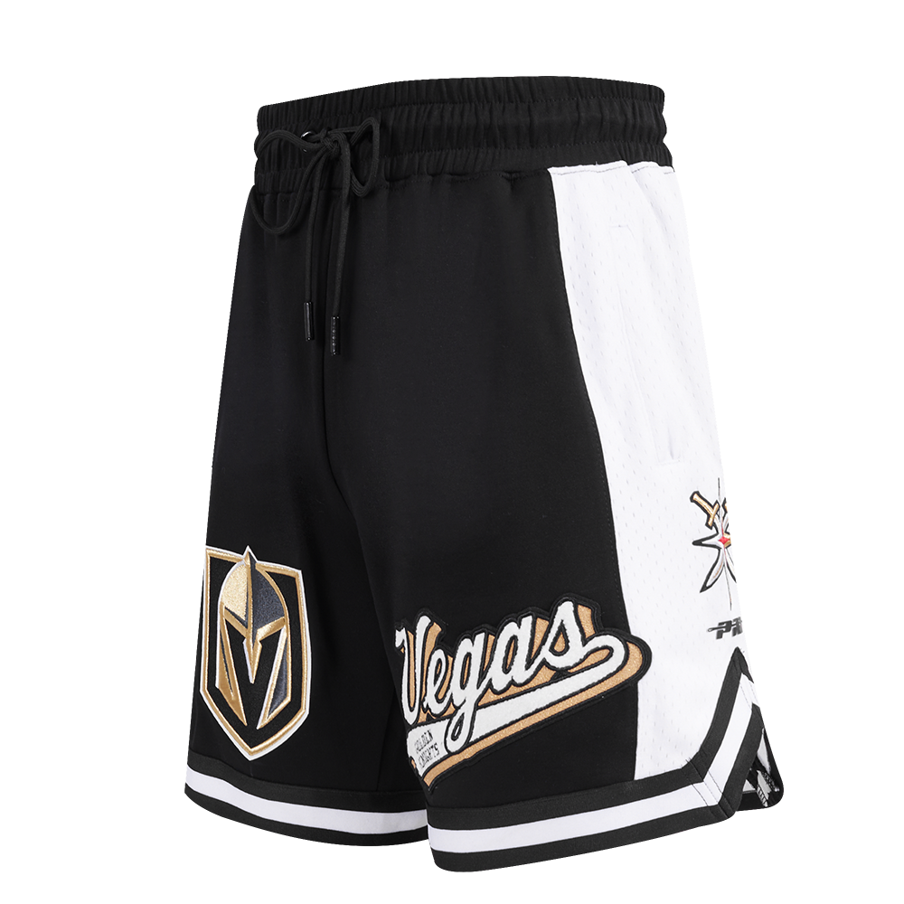 NHL VEGAS GOLDEN KNIGHTS SCRIPT TAIL MEN'S DOUBLE KNIT 2.0 SHORT (BLAC ...