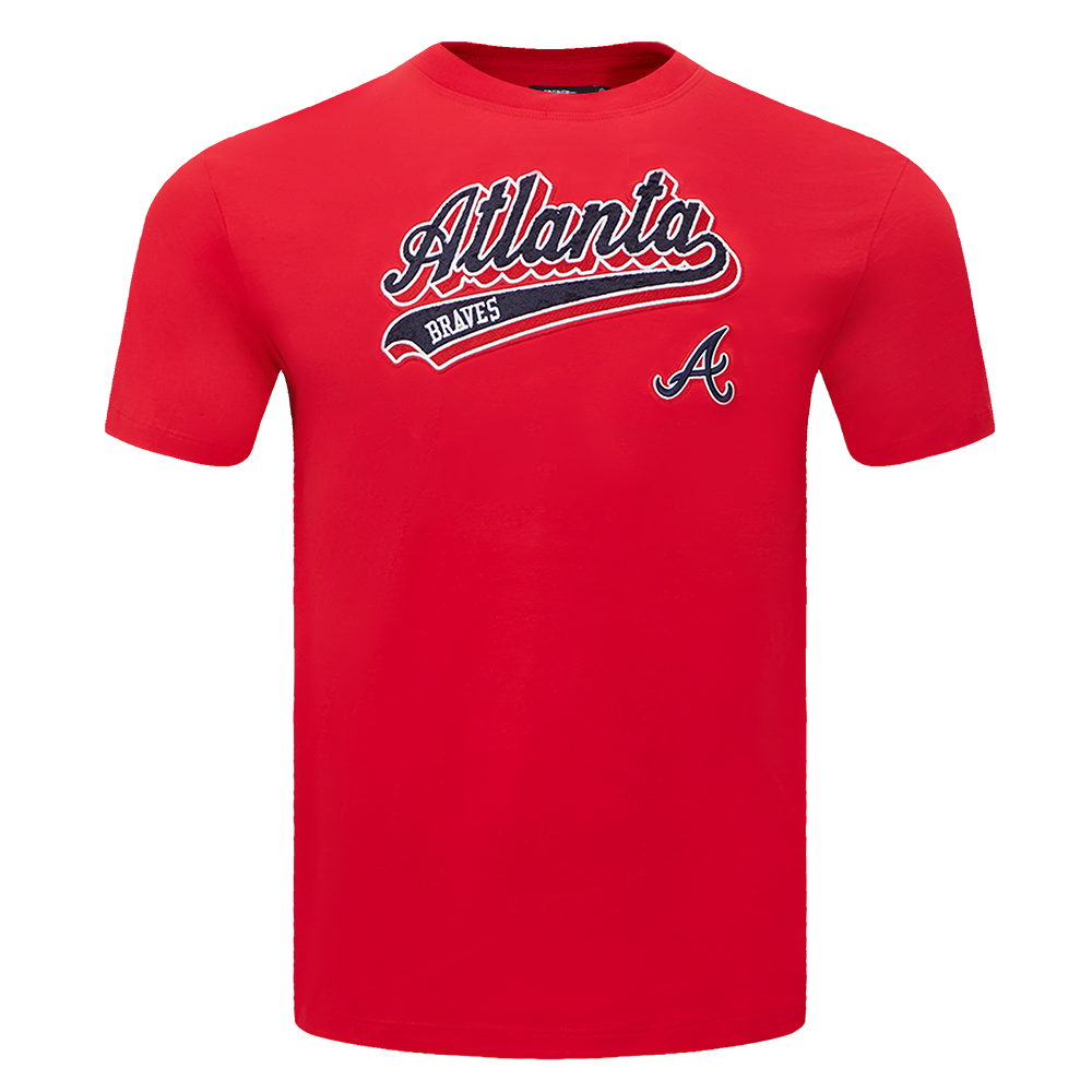 MLB ATLANTA BRAVES SCRIPT TAIL WOMEN'S BOYFRIEND TOP (RED) – Pro Standard