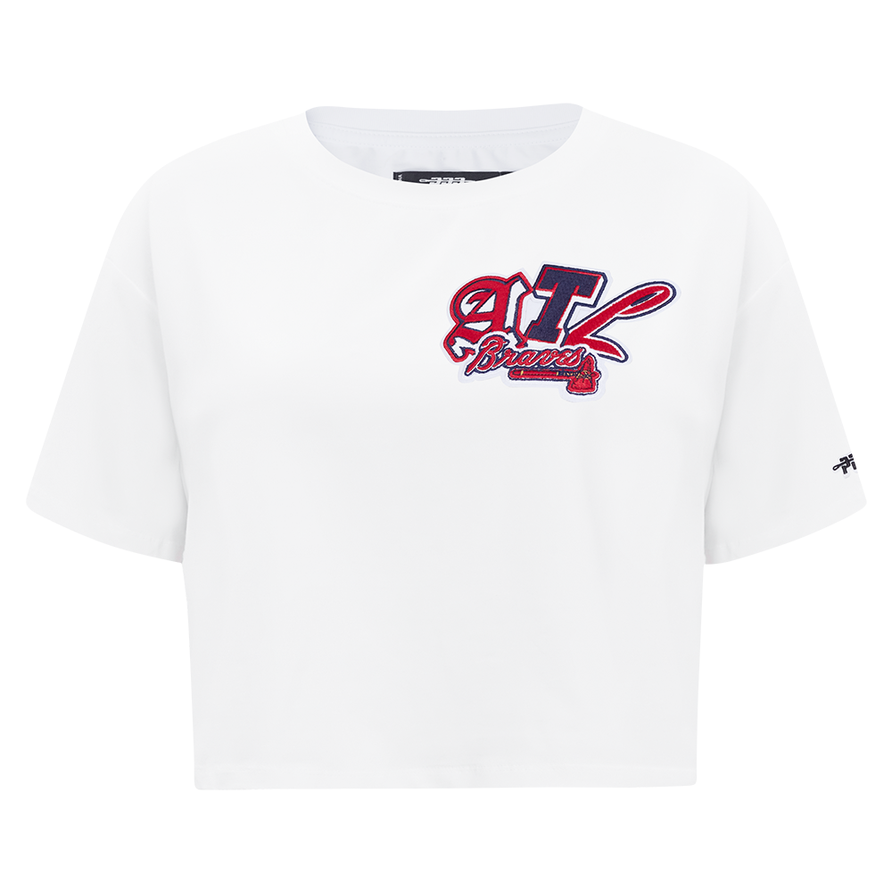 MLB ATLANTA BRAVES CITY RANSOM WOMEN'S SJ BOXY TEE (WHITE) – Pro Standard
