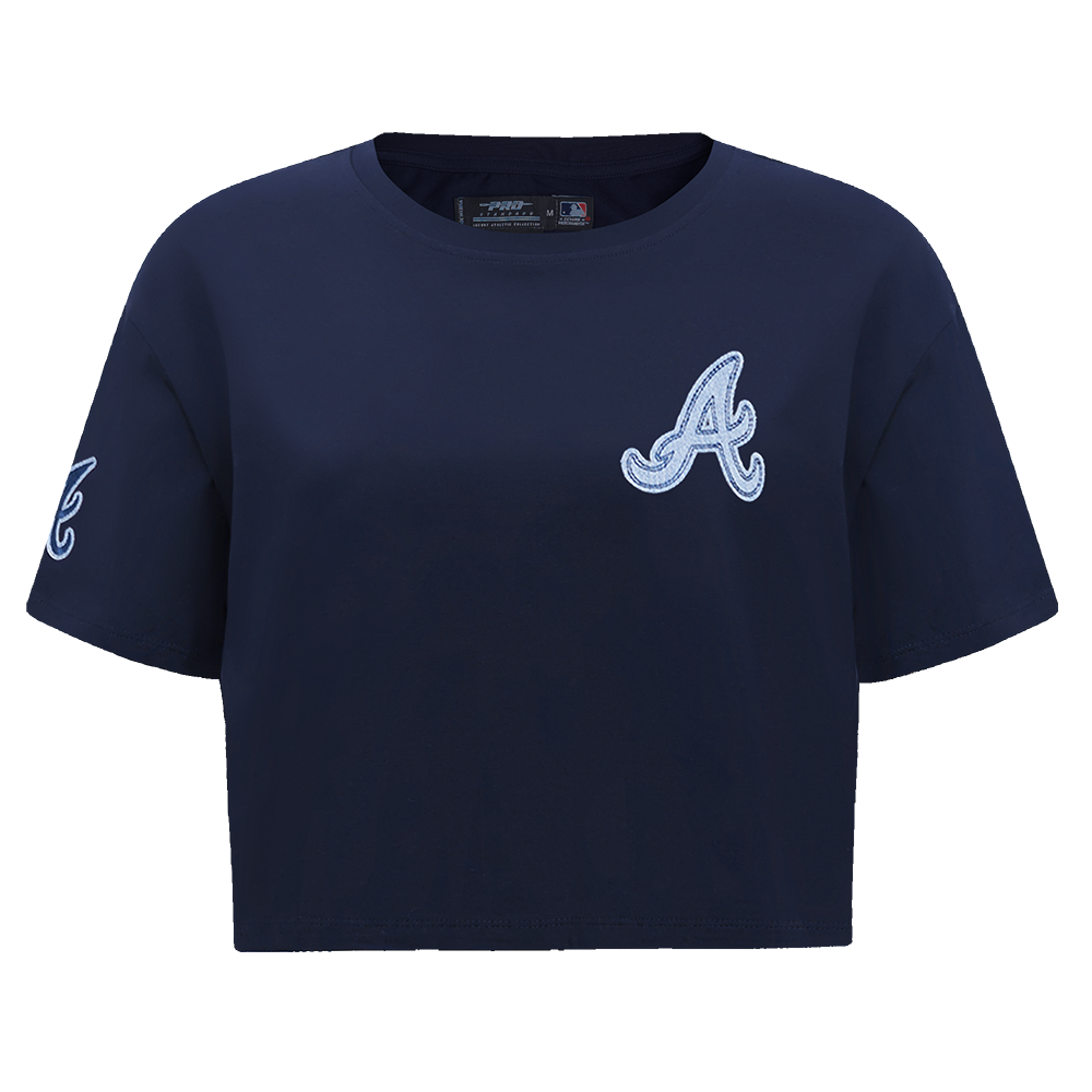 Pro Standard MLB Atlanta Braves Varsity Blues Boxy Tee - Women's
