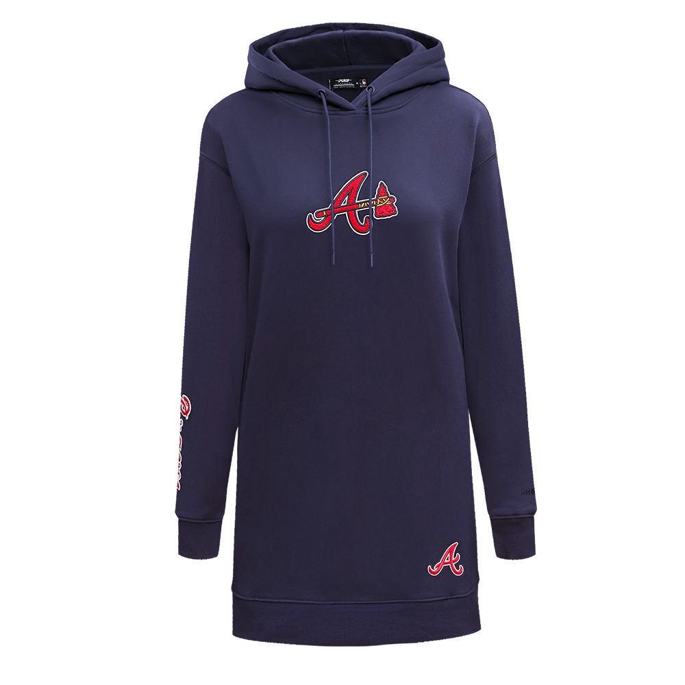 MLB ATLANTA BRAVES CLASSIC WOMEN'S HOODIE DRESS (MIDNIGHT NAVY) – Pro ...