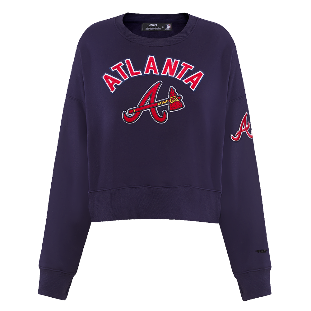 MLB ATLANTA BRAVES CLASSIC WOMEN'S CREWNECK (MIDNIGHT NAVY) – Pro Standard