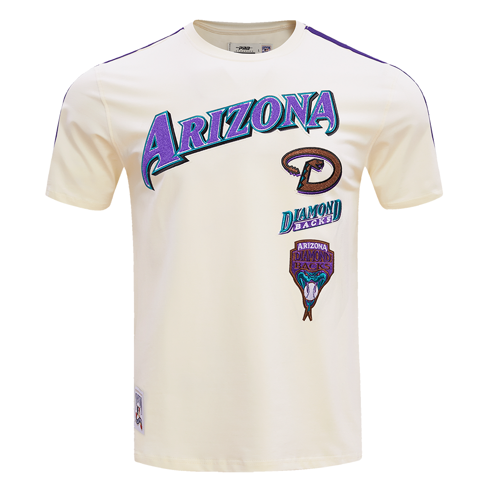 MLB ARIZONA DIAMONDBACKS RETRO CLASSIC MEN'S STRIPED TOP (EGGSHELL/ PU ...