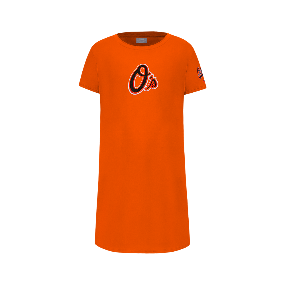 MLB BALTIMORE ORIOLES CLASSIC BIG GIRLS TOP DRESS (ORANGE) – Pro Standard