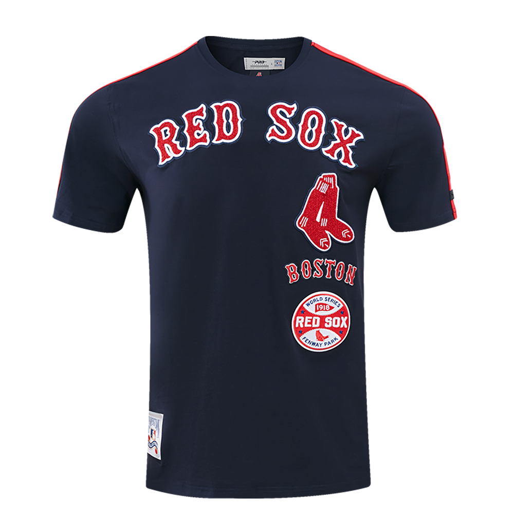 MLB BOSTON RED SOX RETRO CLASSIC MEN'S STRIPED TOP (MIDNIGHT NAVY/RED ...