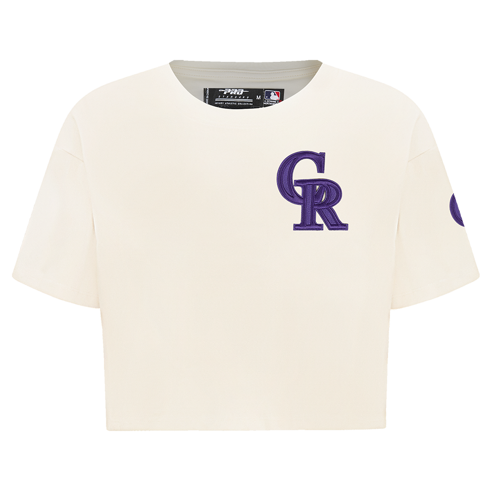 MLB COLORADO ROCKIES TRIPLE TONAL SINGLE JERSEY BOXY WOMEN'S TEE (EGGS ...