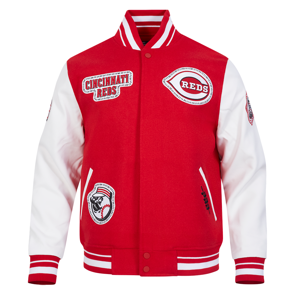 Pro Standard MLB Cincinnati Reds Pick Stitch Varsity Jacket - Men's