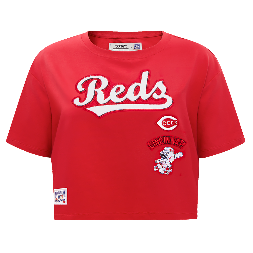 MLB CINCINNATI REDS RETRO CLASSIC WOMEN'S BOXY TOP (RED) – Pro Standard