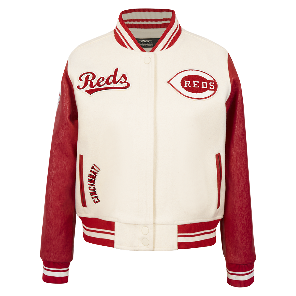 MLB CINCINNATI REDS RETRO CLASSIC WOMEN'S RIB WOOL VARSITY JACKET (EGG ...