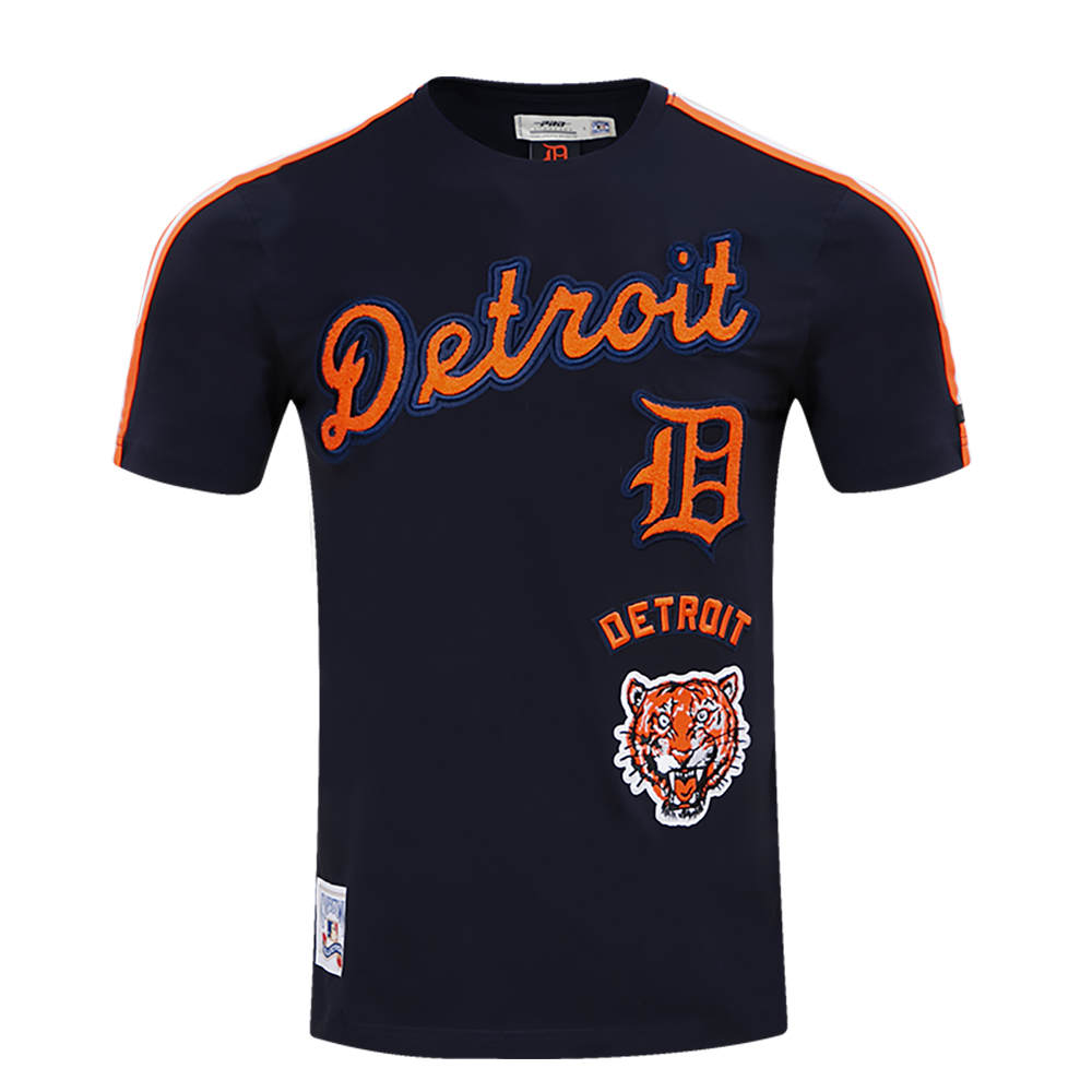 MLB DETROIT TIGERS RETRO CLASSIC MEN'S STRIPED TOP (MIDNIGHT NAVY/ORAN ...