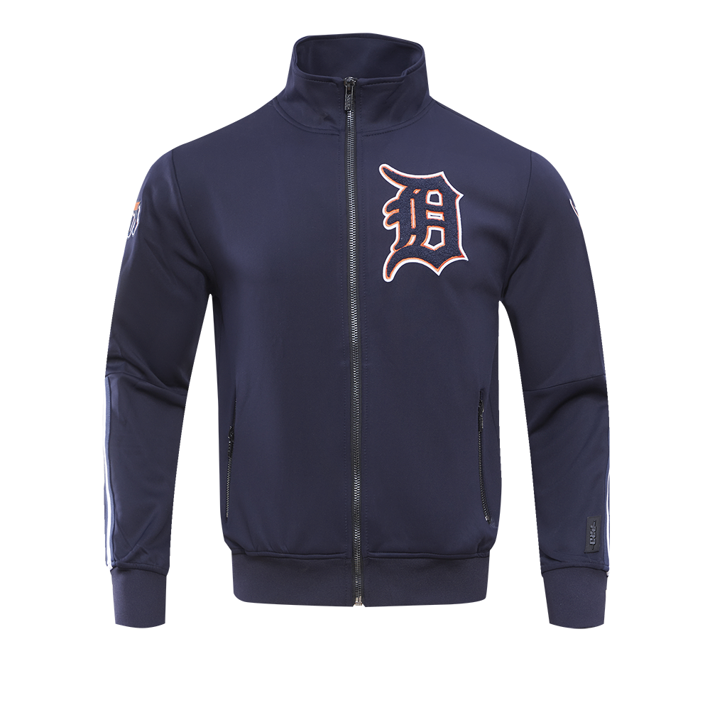 MLB DETROIT TIGERS PRO TEAM MEN'S TRACK JACKET (MIDNIGHT NAVY/ORANGE ...