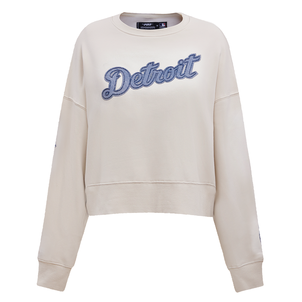 Pro Standard MLB Detroit Tigers Varsity Blues Crewneck - Women's