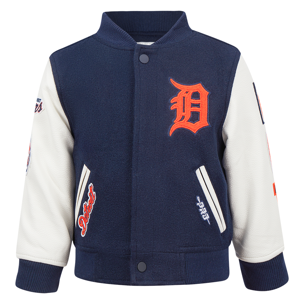 MLB DETROIT TIGERS CLASSIC TODDLER BOYS WOOL VARSITY JACKET (MIDNIGHT ...
