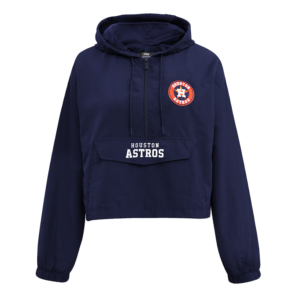 MLB HOUSTON ASTROS CLASSIC WOMEN'S WIND WOVEN 1/2 JACKET (MIDNIGHT NAV ...