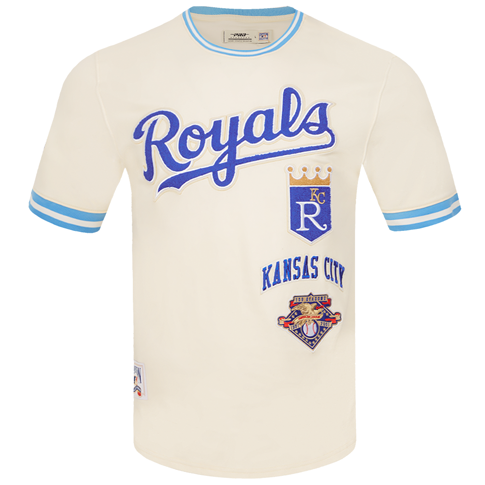 MLB KANSAS CITY ROYALS RETRO CLASSIC MEN'S TOP (EGGSHELL/ UNIVERSITY B ...