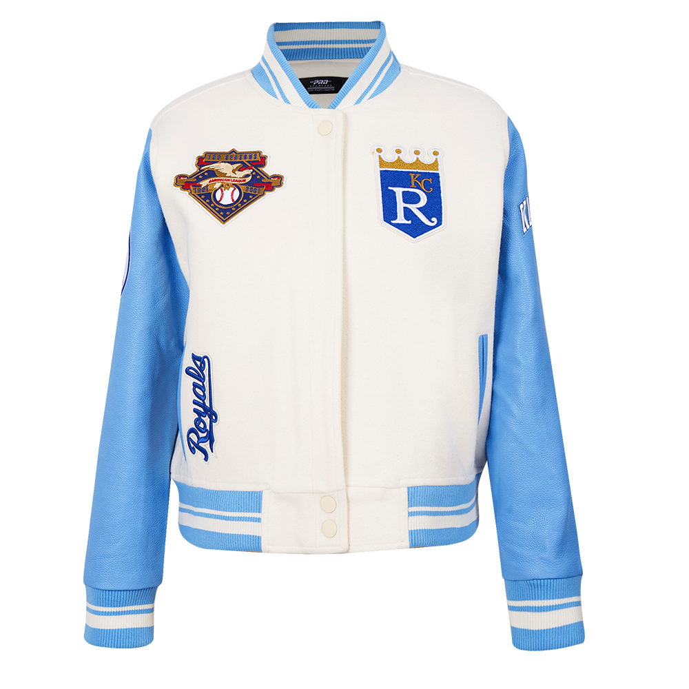 MLB KANSAS CITY ROYALS RETRO CLASSIC WOMEN'S RIB WOOL VARSITY JACKET ...