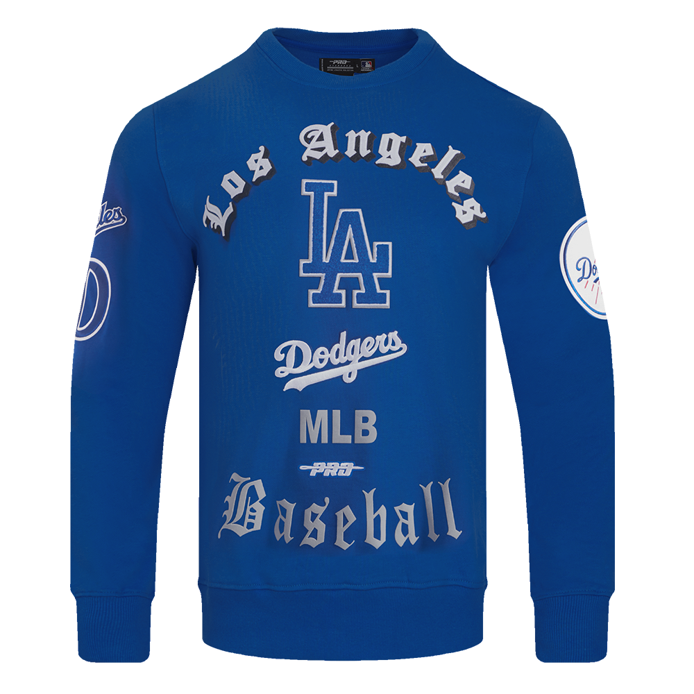 MLB LOS ANGELES DODGERS OLD ENGLISH MEN'S CREWNECK (DODGER BLUE) – Pro ...