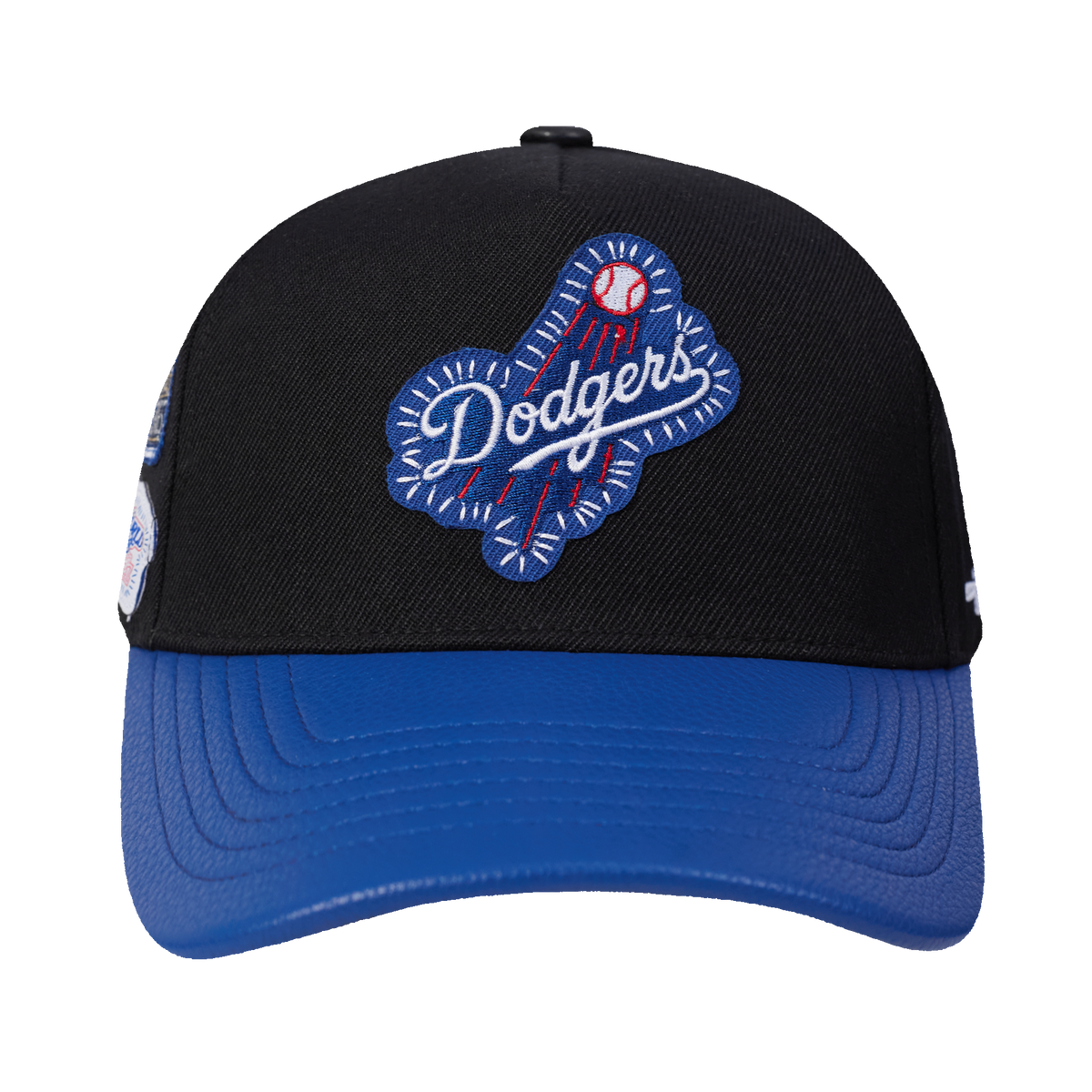 MLB LOS ANGELES DODGERS DIY PICK STITCH LEATHER PINCH FRONT STRAPBACK ...
