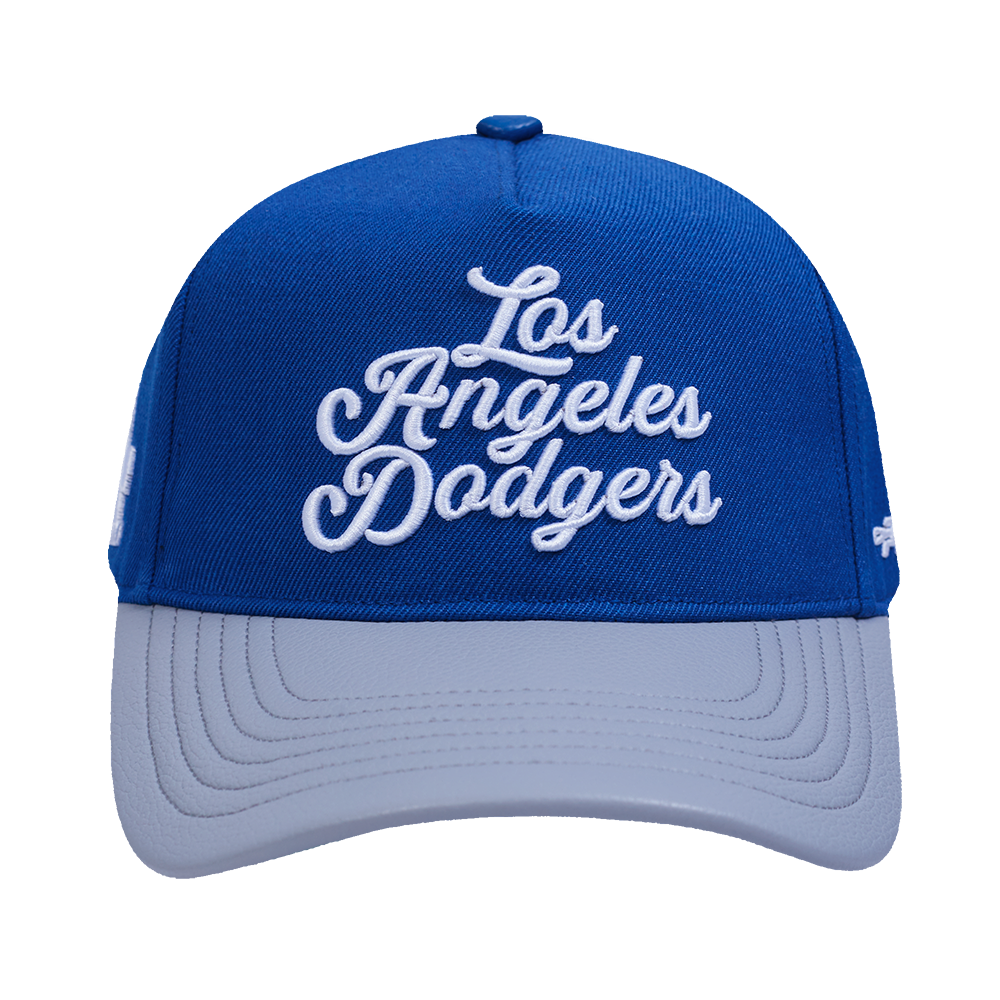 MLB LOS ANGELES DODGERS SOUVENIR MEN'S PINCH FRONT LEATHER STRAPBACK H ...