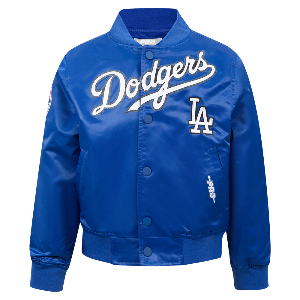 MLB LOS ANGELES DODGERS CLASSIC LITTLE BOYS SATIN JACKET (DODGER BLUE ...