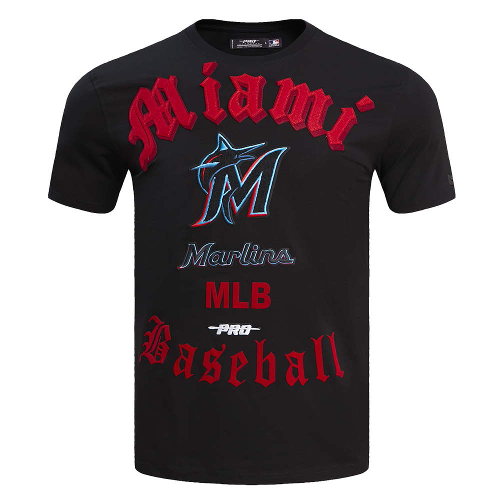 Pro Standard MLB Miami Marlins Old English Tee - Men's