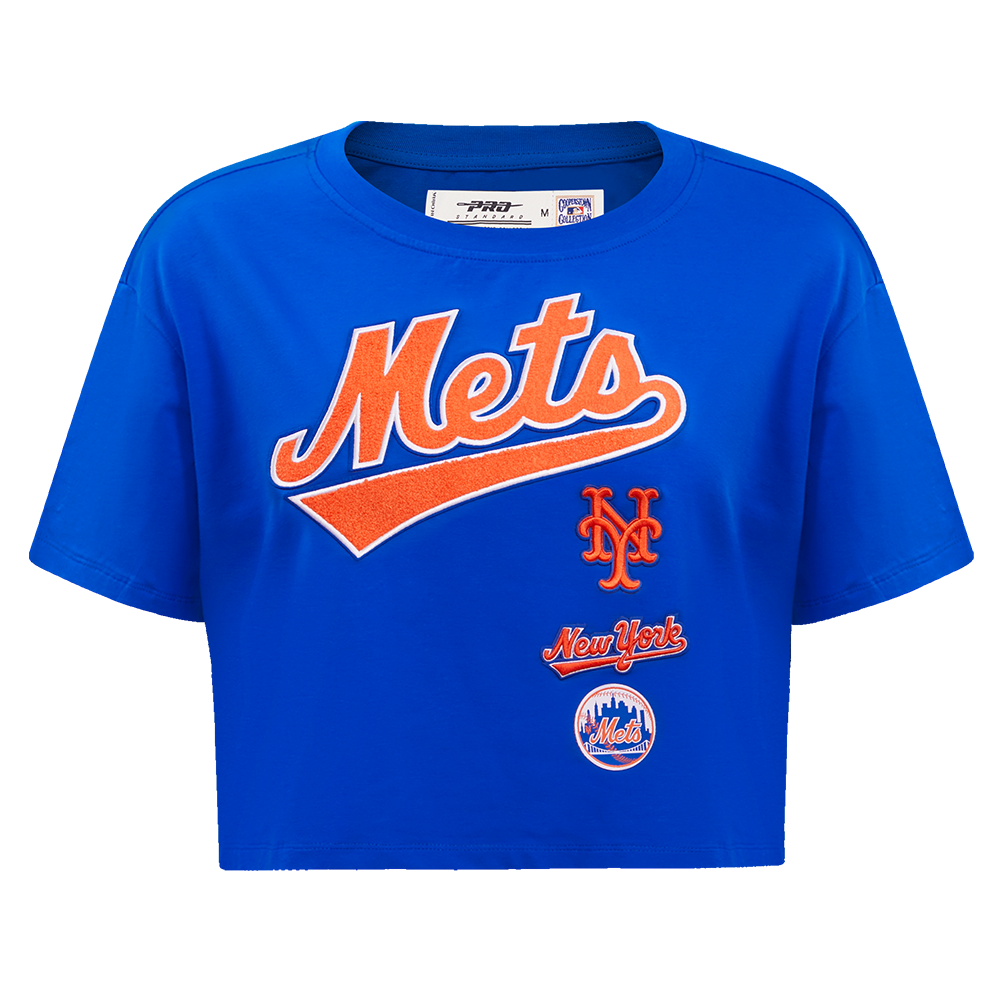 MLB NEW YORK METS RETRO CLASSIC WOMEN'S BOXY TOP (ROYAL BLUE) – Pro ...
