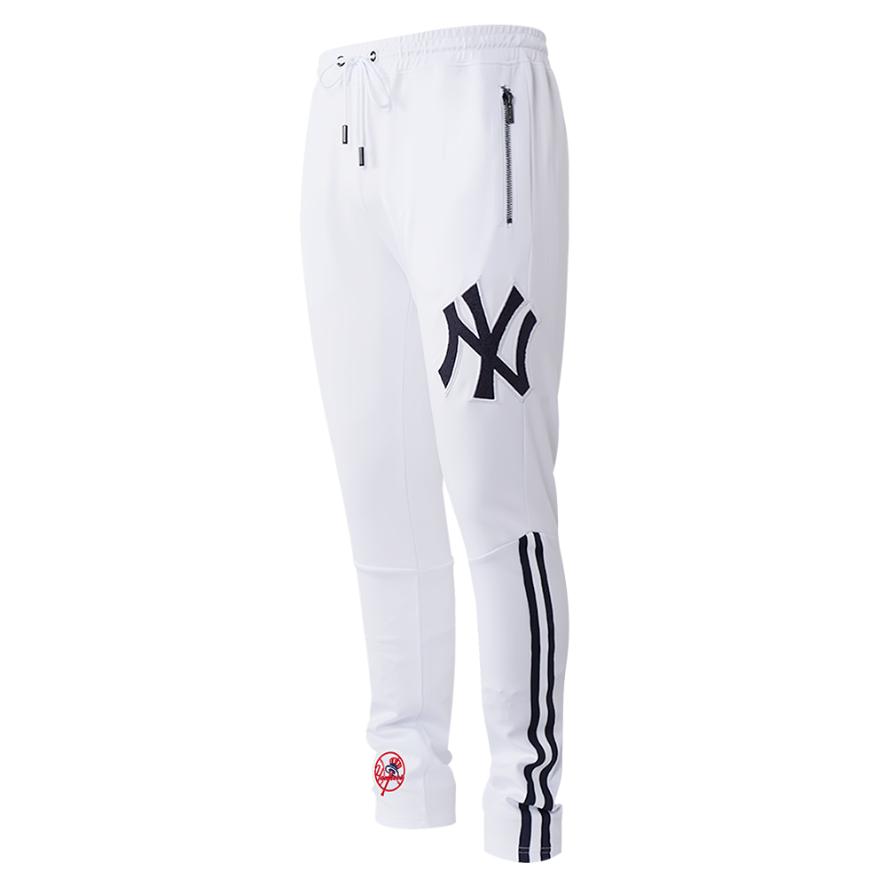 MLB NEW YORK YANKEES CLASSIC MEN'S DOUBLE KINT TRACK PANT (WHITE/MIDNI ...