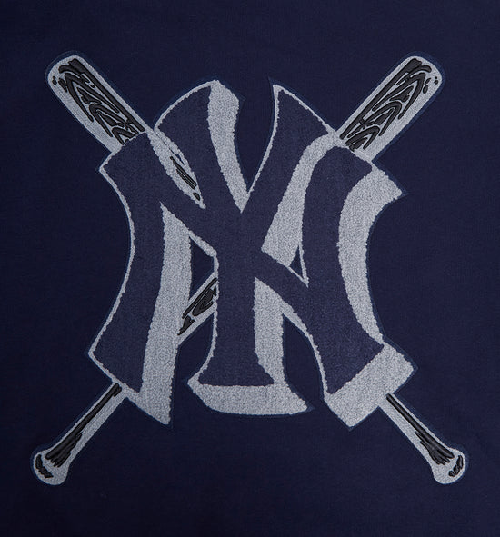 MLB NEW YORK YANKEES MASHUP MEN'S RIB CREWNECK (MIDNIGHT NAVY) – Pro ...