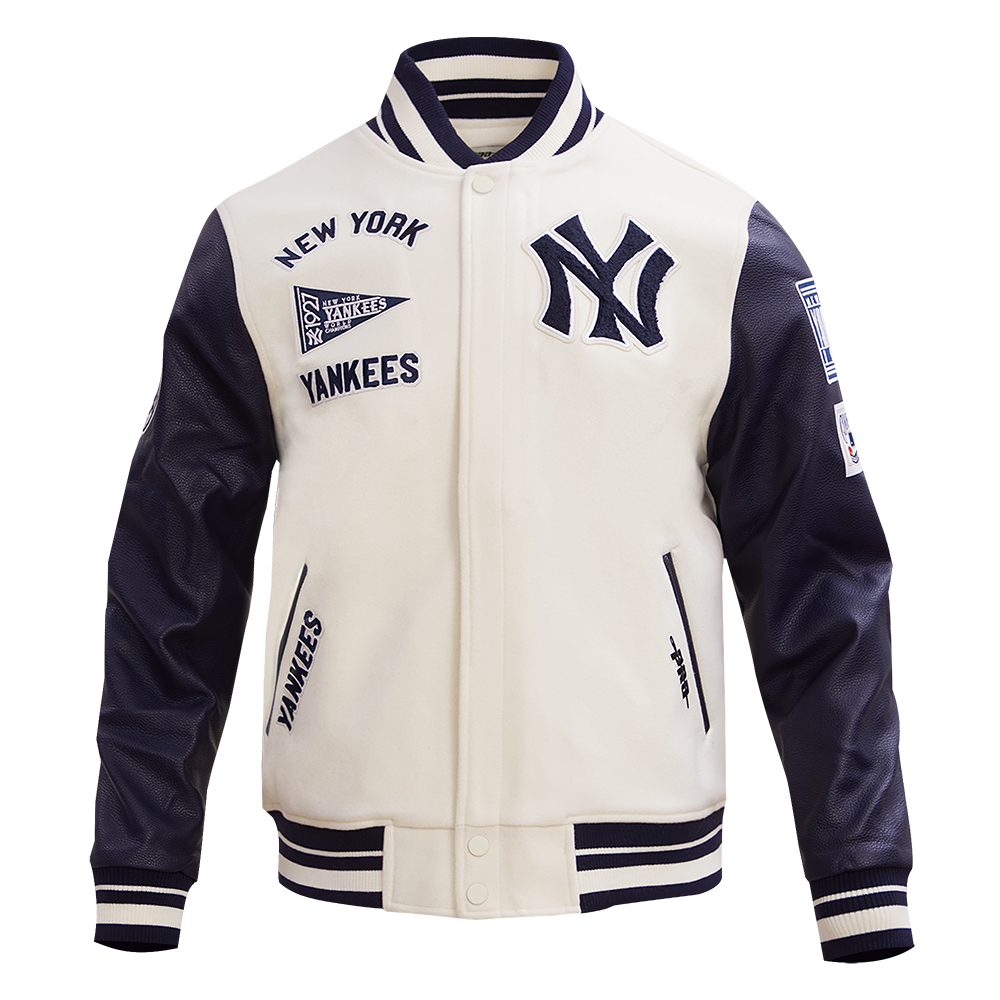 MLB NEW YORK YANKEES RETRO CLASSIC MEN'S RIB WOOL VARSITY JACKET (EGGS ...