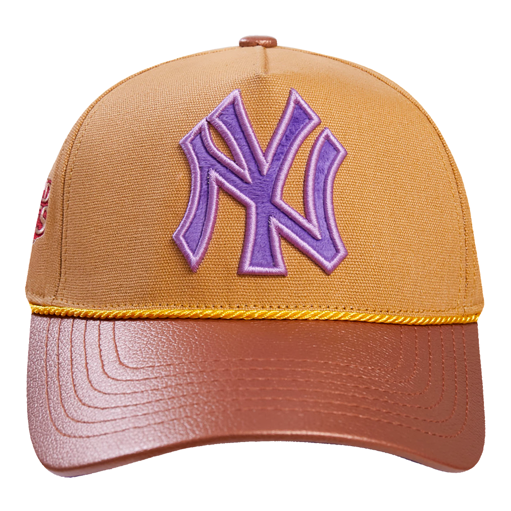 MLB NEW YORK YANKEES RESERVE 2 TONE PINCH FRONT STRAPBACK (TAN/ WHEAT ...
