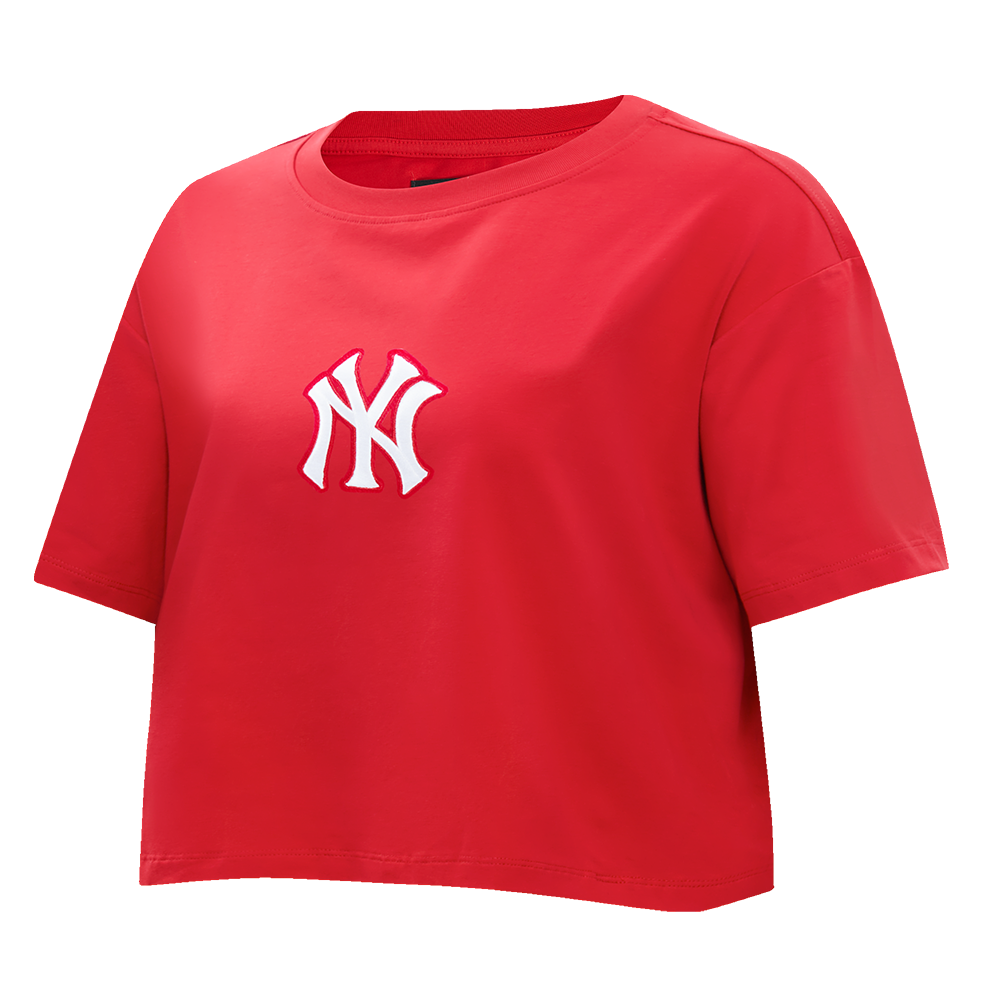 MLB NEW YORK YANKEES WINGSPAN WOMEN'S SJ BOXY TEE (RED) – Pro Standard