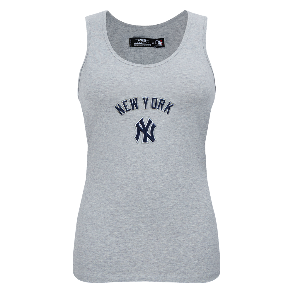 MLB NEW YORK YANKEES CLASSIC WOMEN'S RELAXED FIT RACERBACK (HEATHER GR ...