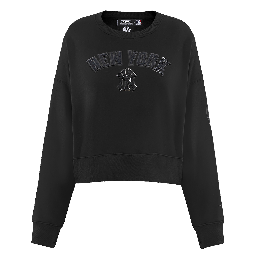 Pro Standard MLB New York Yankees Triple Black Crewneck - Women's