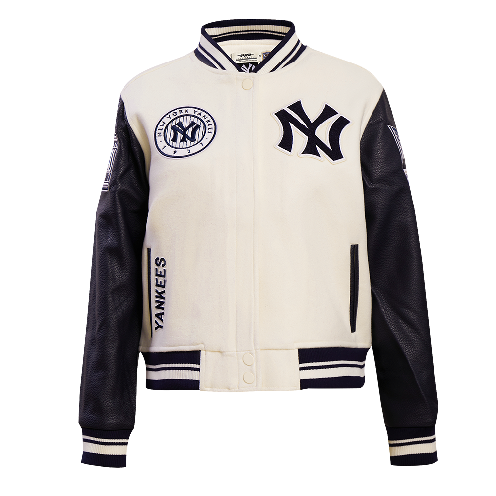 MLB NEW YORK YANKEES RETRO CLASSIC WOMEN'S RIB WOOL VARSITY JACKET (EG ...