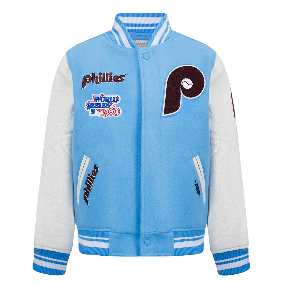 MLB PHILADELPHIA PHILLIES RETRO CLASSIC BIG BOYS RIB WOOL VARSITY JACK ...