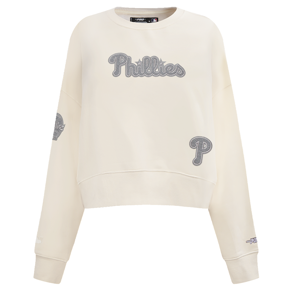 Mlb Philadelphia Phillies Reverse French Terry Women S Fleece Crewneck
