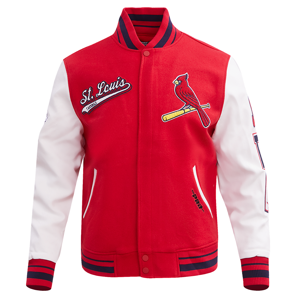 MLB ST. LOUIS CARDINALS SCRIPT TAIL MEN'S RIB WOOL VARSITY (RED/WHITE ...
