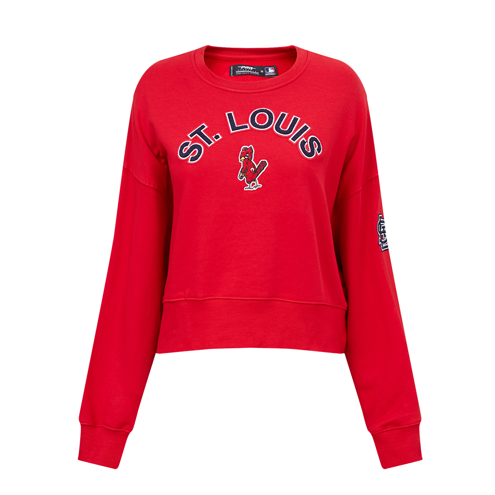 MLB ST. LOUIS CARDINALS CLASSIC WOMEN'S CREWNECK (RED) – Pro Standard