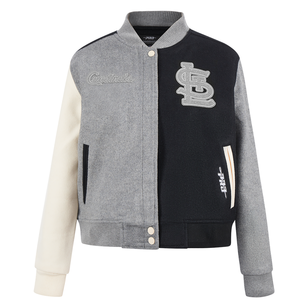 MLB ST. LOUIS CARDINALS REVERSE FRENCH TERRY WOMEN'S WOOL VARSITY JACK ...