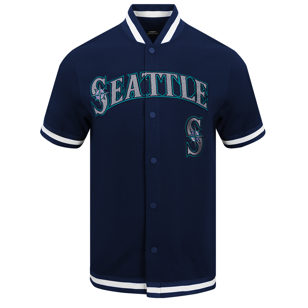 MLB SEATTLE MARINERS CLASSIC MEN'S WARM UP JACKET (MIDNIGHT NAVY) – Pro ...