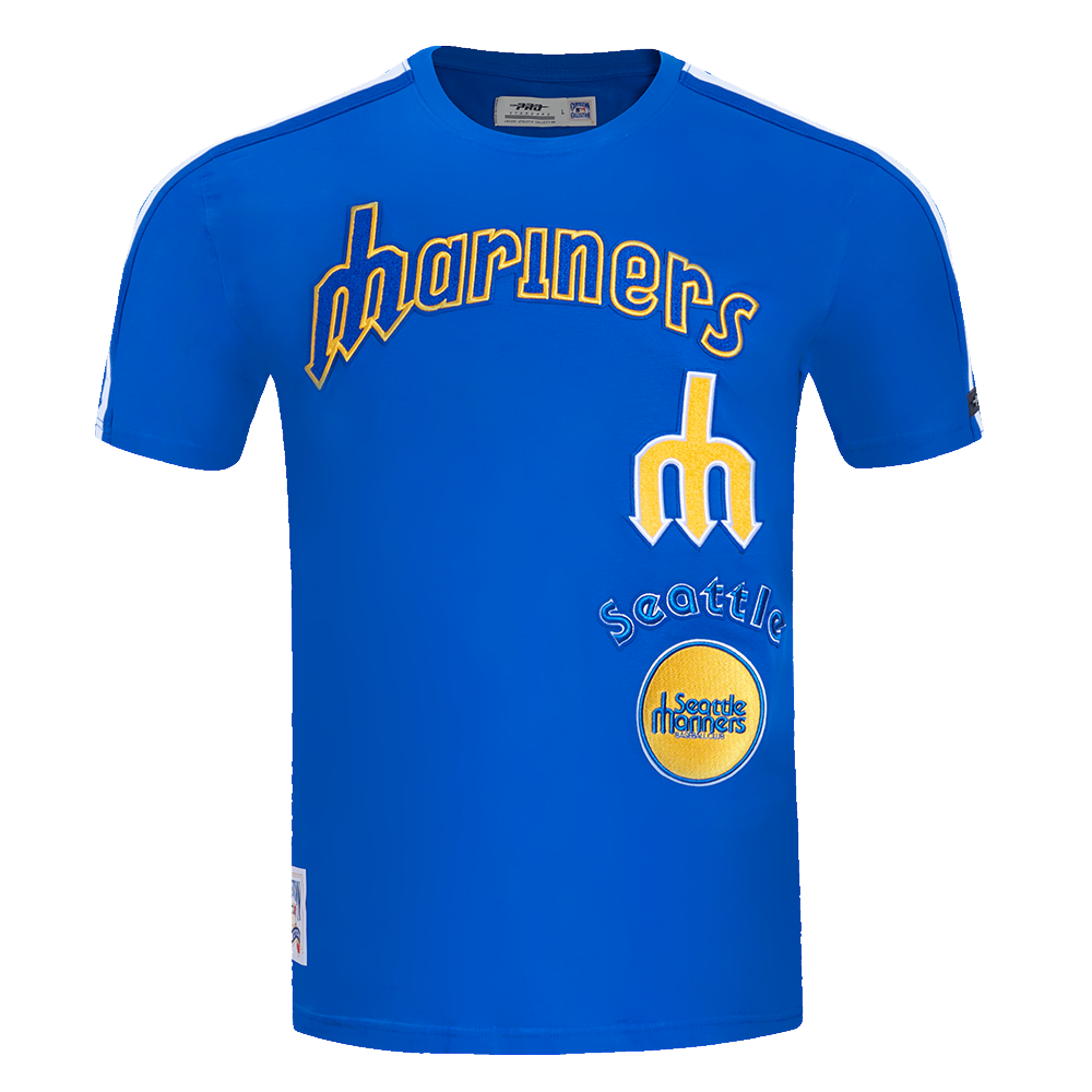 MLB SEATTLE MARINERS RETRO CLASSIC MEN'S STRIPED TOP V2 (ROYAL BLUE ...