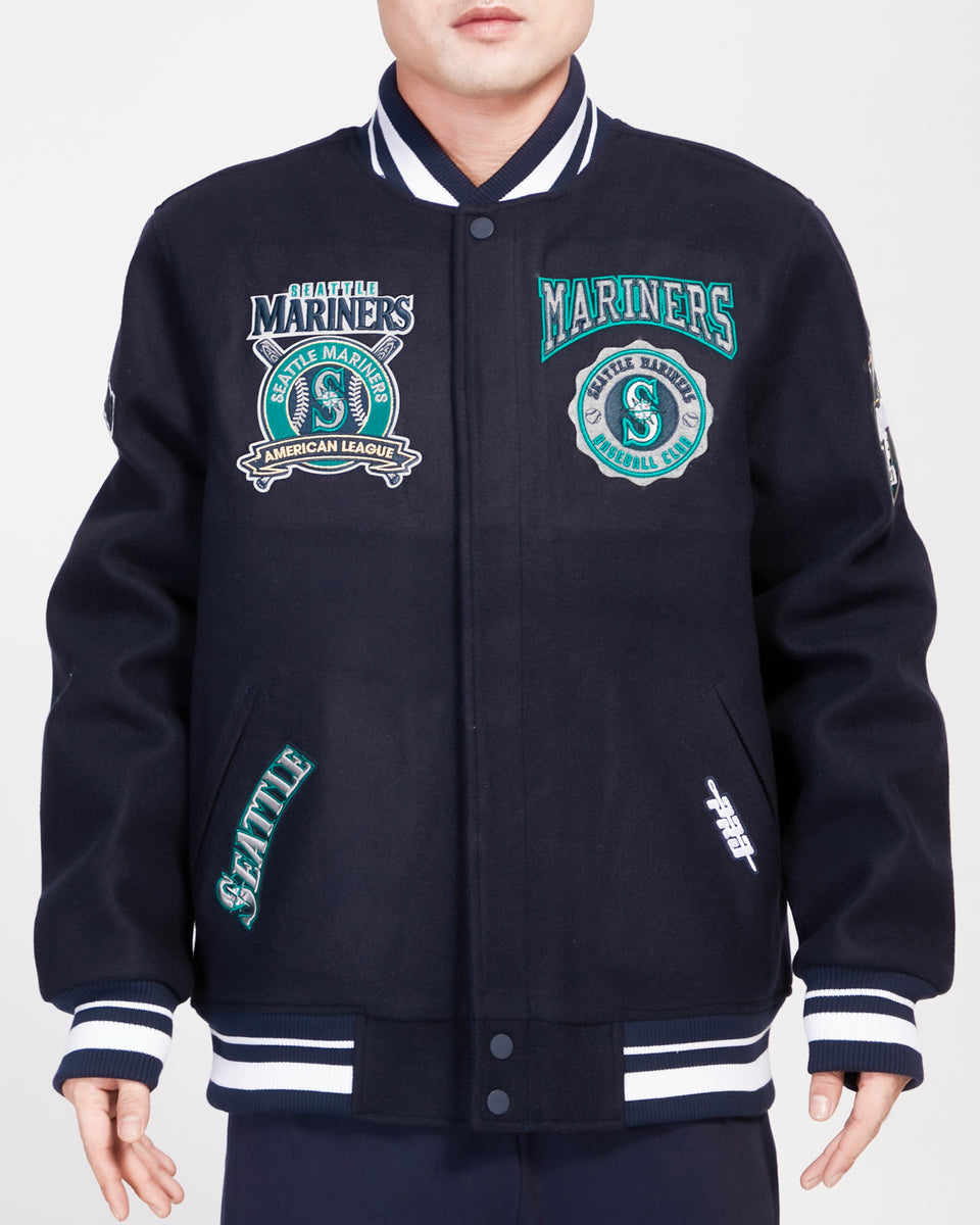 Pro Standard MLB Seattle Mariners Crest Emblem Varsity Jacket - Men's