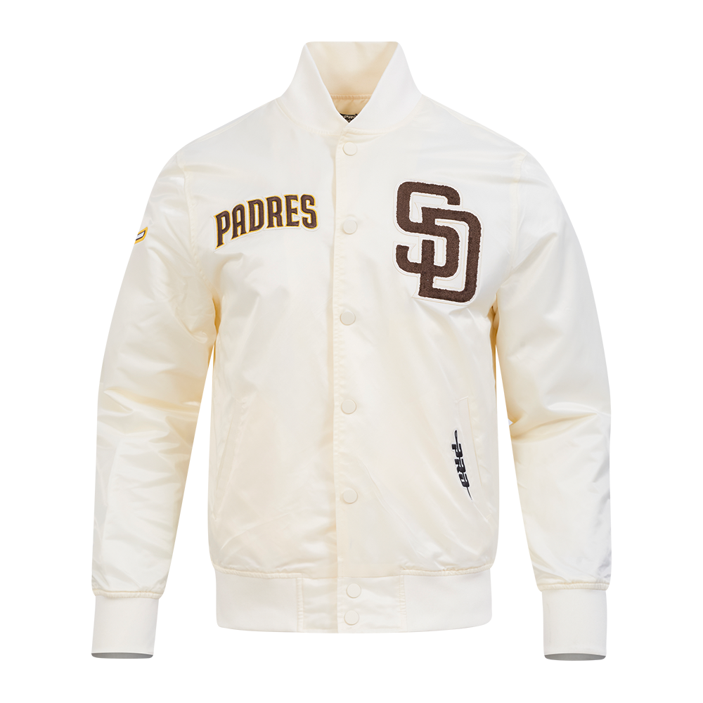 MLB SAN DIEGO PADRES SOUVENIR MEN'S SATIN JACKET (EGGSHELL) – Pro Standard