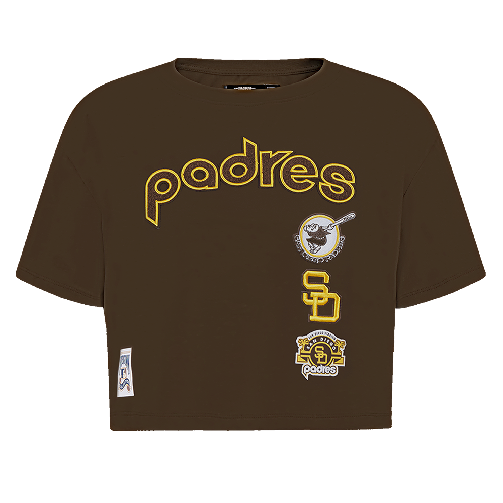 MLB SAN DIEGO PADRES RETRO CLASSIC WOMEN'S BOXY TOP (BROWN) – Pro Standard